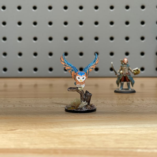Resin 3d Printed Great Owl - Dnd/pathfinder - Pet/familiar/form/summon ...