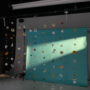 Floating Flower Wall Hanging Backdrop, Hanging Flower Garland, Custom ...