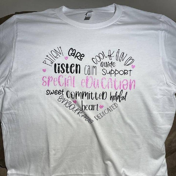 Special Education Svg, SPED Svg, Heart Svg, Teacher Shirt Svg, Special ...