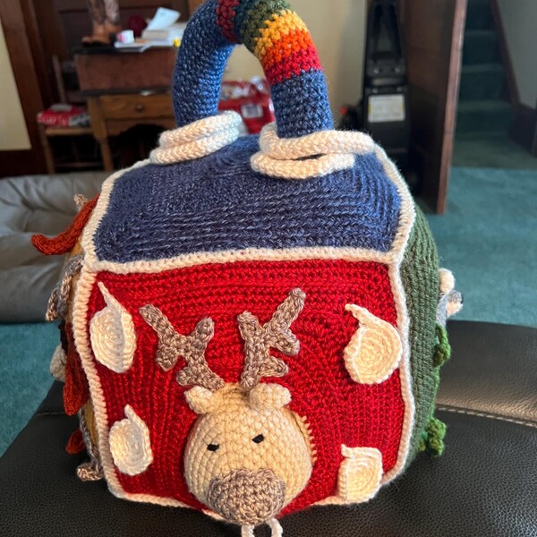 Sea Animals Activity Cube Crochet Pattern Sensory Toy Amigurumi Pattern ...