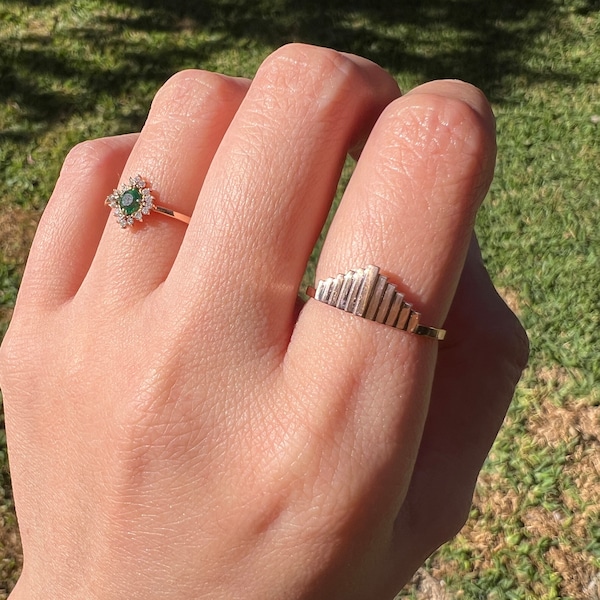 Clam Ring, Shell Ring, 14K Solid Gold Ring, Fan-shape Ring, Scallop ...