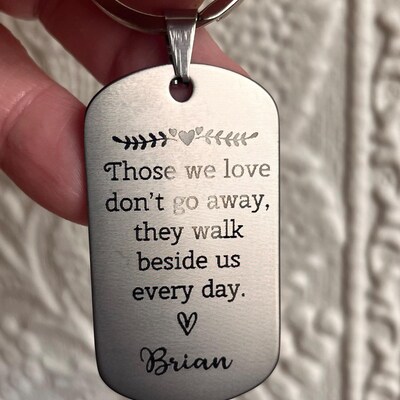 Personalised Photo Keyring Memorial Bereavement Memory Gifts Lost Love ...
