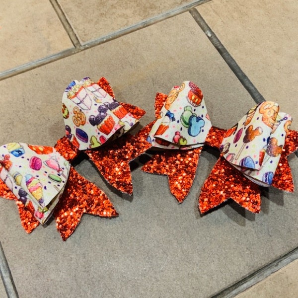 Hair Bow Template SVG, Bow Svg Dxf Eps, Faux Leather Bow Cut File ...