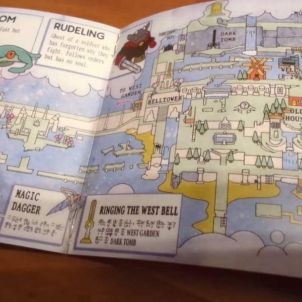 Reproduction of Manual for Retro Games, Tunic, Adventure, Nes, Snes ...