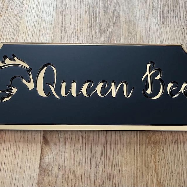 Stable Name Plate / Plaque Cut Out Traditional W/modern Twist Design Stable Door Sign Stall/barn ...