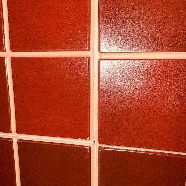 Red 3D Square Peel and Stick Tile Backsplash: Matte PVC Wall Panels (10 ...