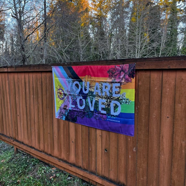 You Are Loved Poster LGBTQ Progress Pride Flag Poster LGBTQ Support ...