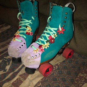 Flowers Lace Chain Roller Skate Accessories Sold in Singles Eyelet Shoe ...