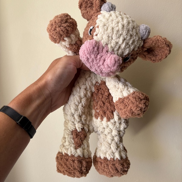 Charlie the Calf Crochet Pattern No Sew Low Sew Crochet Amigurumi ...