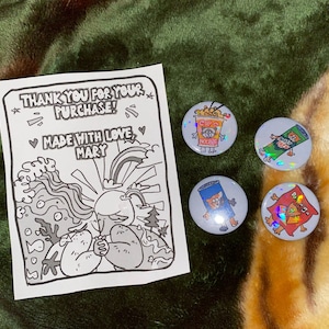 4 Pack Retro Style FNAF Button Pins 37 Mm - Etsy