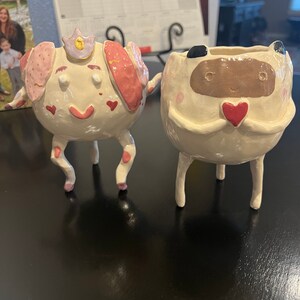 The Very Fun Collection 2 Ceramic Handmade Succulent Pot - Etsy