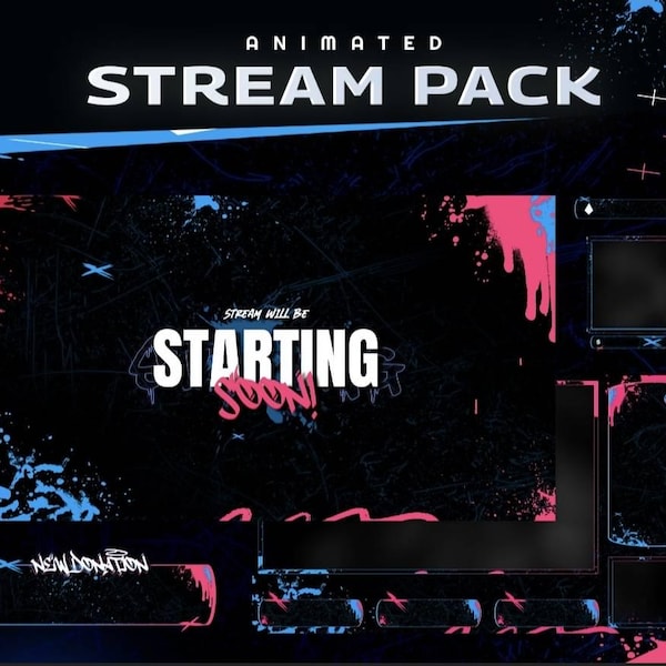 Golden Flash Animated Stream Screen Package for Twitch/simple Twitch ...