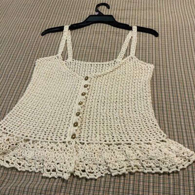 Summertime Vintage Crochet Top Pattern Crochet Tank Top Pattern ...