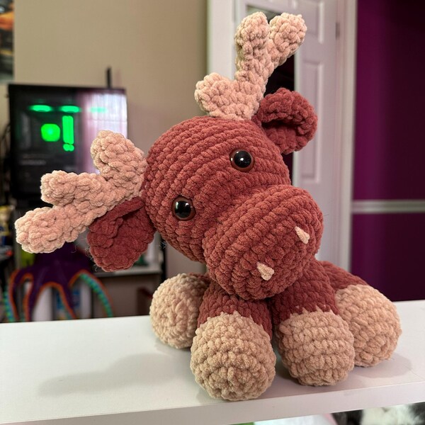 Crochet Moose Amigurumi Pattern | Moose Crochet Pattern | Woodland ...