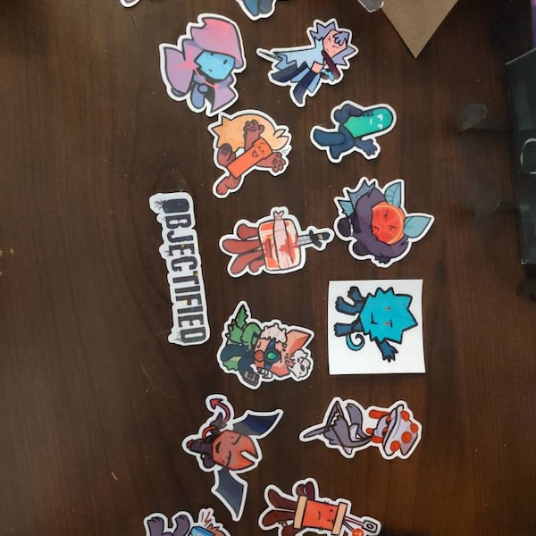 Objectified Comic Stickers [simple Collection] - Etsy