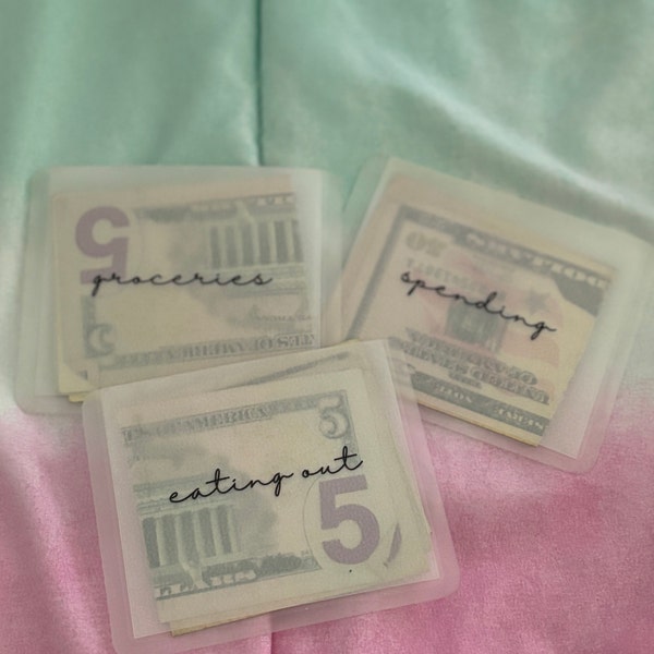 Mini Cash Envelopes Vellum Matte Cash Envelopes Wallet Size Cash ...