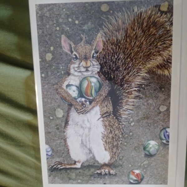 Greeting Card, "totally Marbles" by Maggie Vandewalle, 5" X 7" Blank ...