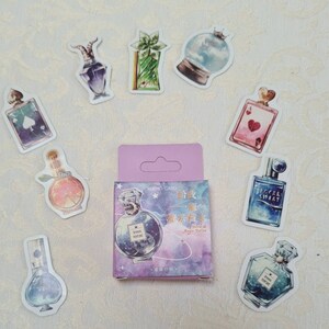 Gothic Castle Gate Stickers Purple White Flower Ornate Vintage ...