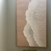 Beige Textured Abstract Painting Set of 2 Ocean Waves Painting 2 Pieces ...