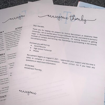 Elsa Sorority Resume, Cover & Photo Collage CANVA Templates - Etsy