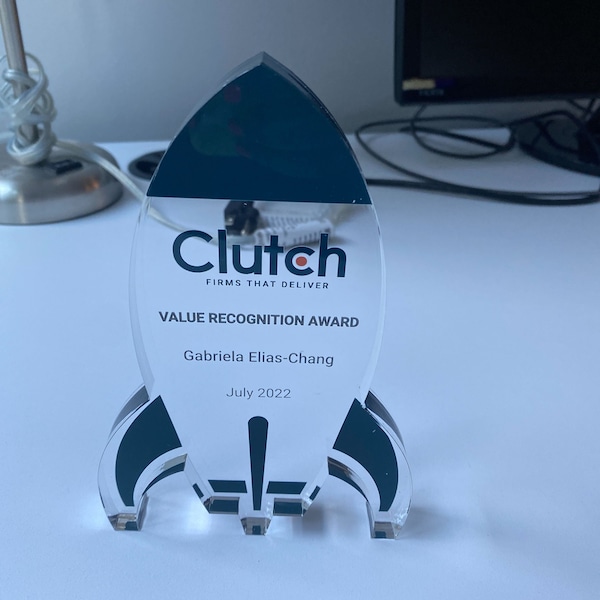 Rocket Trophy / Launch Award / Milestone Trophy / Tech Gift - Acrylic ...