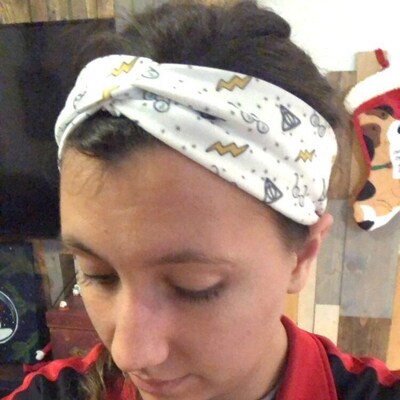 Lemon Stripes Knotted Turban Headband - Etsy