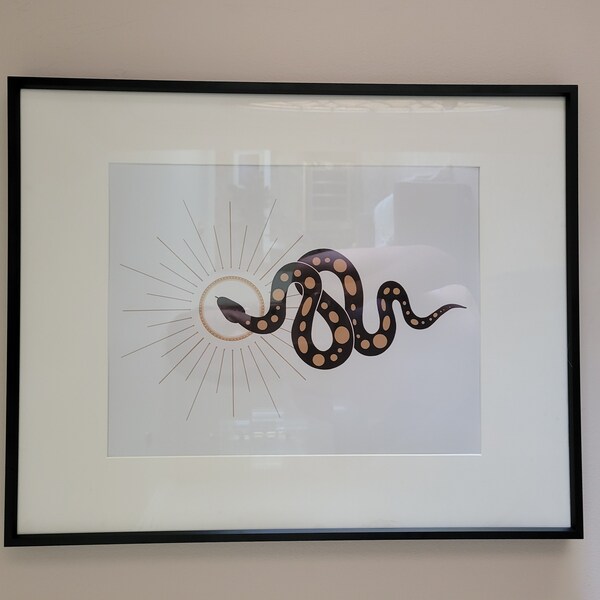 Printable Wall Art, Living Room Wall Art Print, Snake Art Print, Galaxy ...