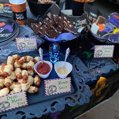 Hocus Pocus Food Labels, Printable Party Food Tags, Party Supplies ...