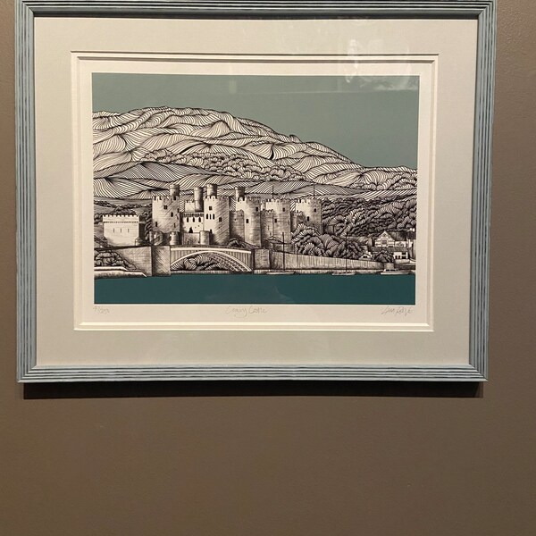 Limited Edition Print of an Original Line Drawing of Swallow Falls ...