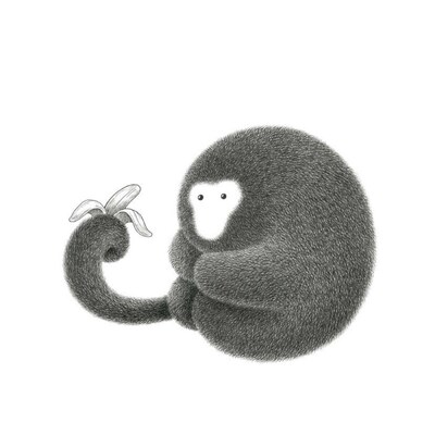 Monkey No.1 A4 Open Edition Print - Etsy