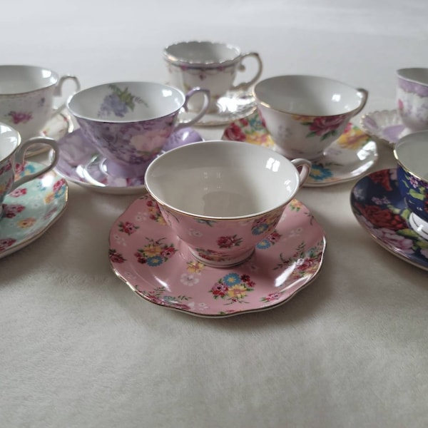 IMPERFECT Bulk Tea Cups & Saucers With Minor Imperfections | Mismatched ...