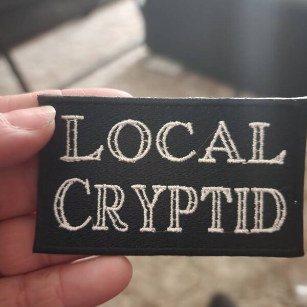 Local Cryptid Iron on Sew on Patch, Cryptidcore - Etsy