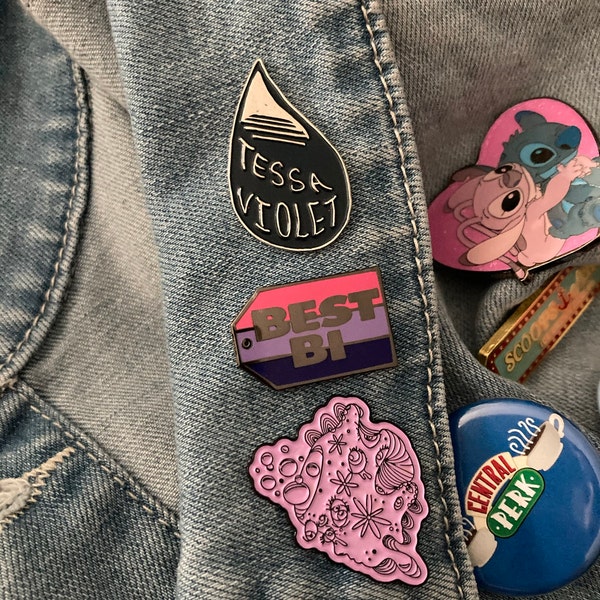 Best Bi Hard Enamel Pin| Lapel Pin Brooch Badge Flair Lgbtq - Etsy