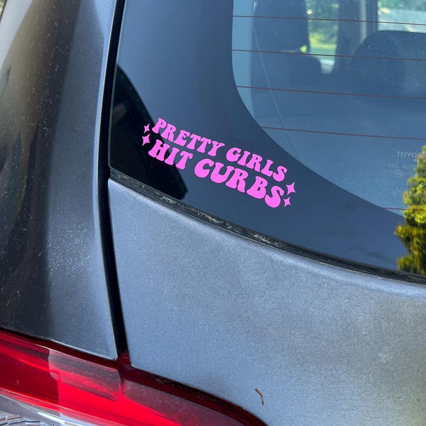 Custom Name Pink Theme Text Vinyl Decal up to 20CM Wide Custom Car ...