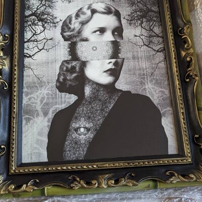 The Grief Handmade Baroque Frame, Complete With Prints, Glass and Metal ...