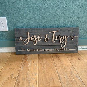 First Name Sign Wedding Gift Girlfriend Gift Boyfriend - Etsy