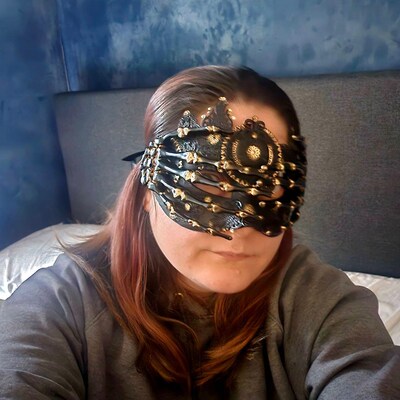 Gothic Blood Moon Mask, Blind Mask, Gothic Gifts for Her, Venetian ...