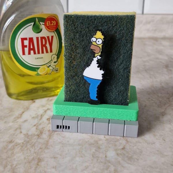 Homer Simpson Sponge Holder - the Simpsons Bush Meme Gift - High ...