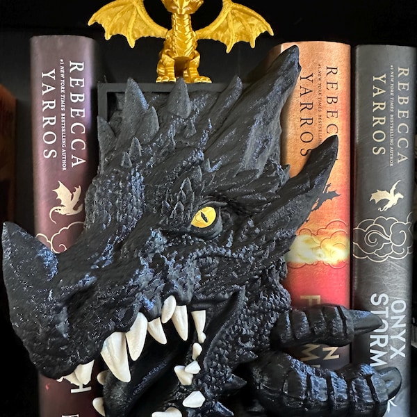 Dragon Book Nook 3D Printed Bookshelf Decor Gift - Etsy
