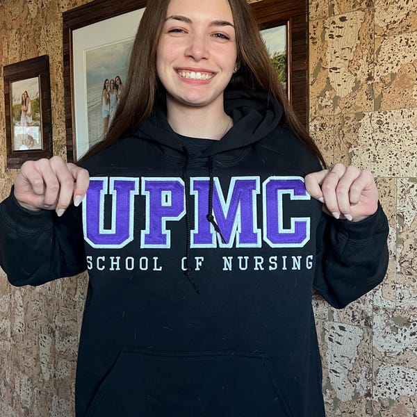 CUSTOMIZABLE Embroidered Hoodie, University Hoodies, College Hoodies ...