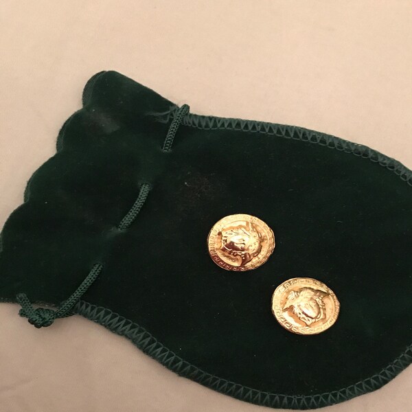 Horn Teardrop Button With Two Stripes 3 - Etsy