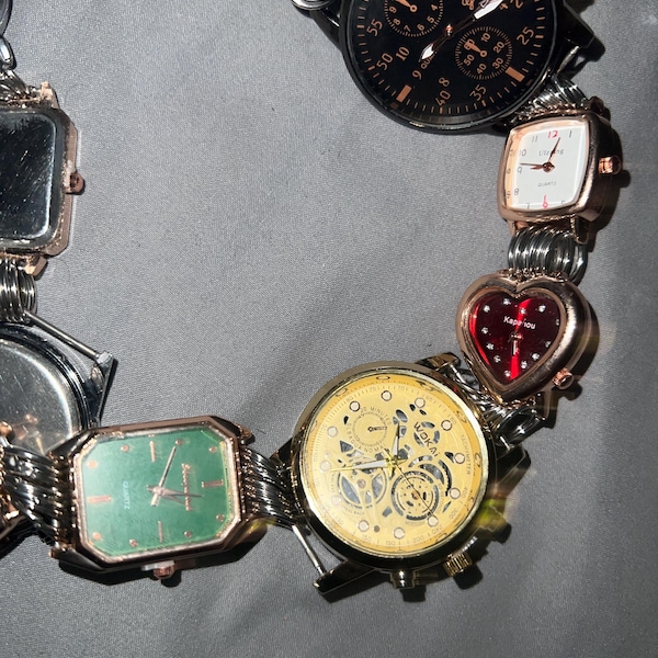 Punk Star Charm Sliver Chain Bracelet,star, Paper Clip,button Charm ...