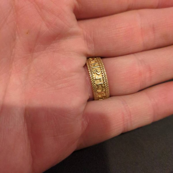 Medieval Battlefield Ring, Medieval Knight Ring, Gothic Ring, 18k Solid ...