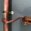 Solid Brass Pipe Mount Fixing Bracket Steam Punk Industrial Copper 1/2 ...