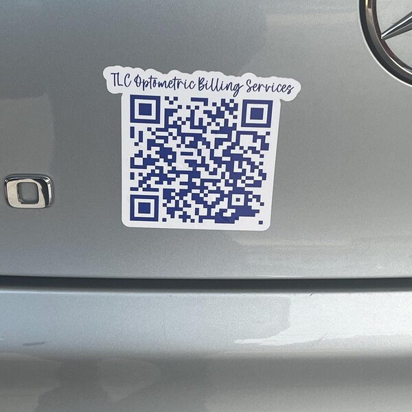 Custom Qr Code Decal, Custom Qr Code Car Decal - Etsy