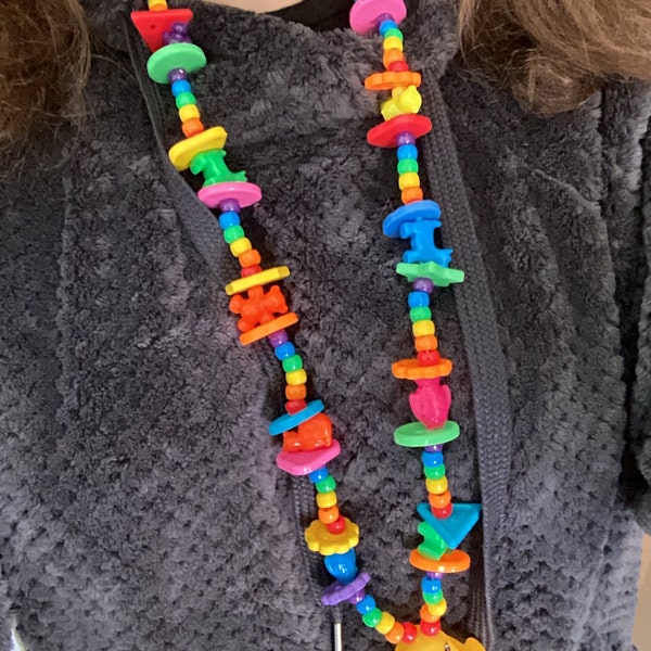 Kidcore Decora Rubber Frog Rainbow Necklace - Etsy