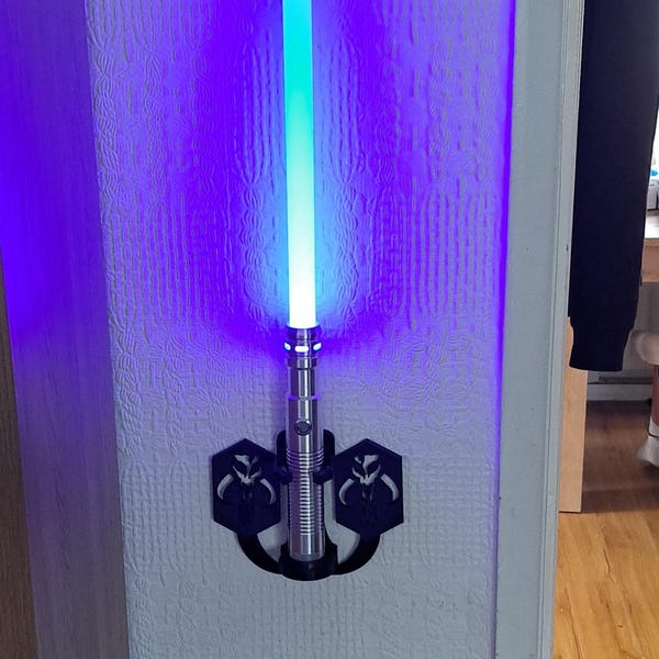 Custom 3D Printed Lightsaber Display Stand | Wall Mount for Star Wars ...