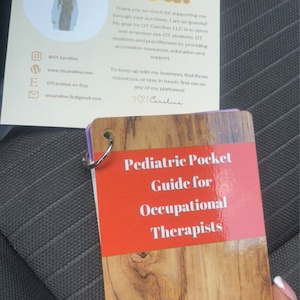 Pediatric Pocket Guide for Occupational Therapists 2nd Edition / OT ...