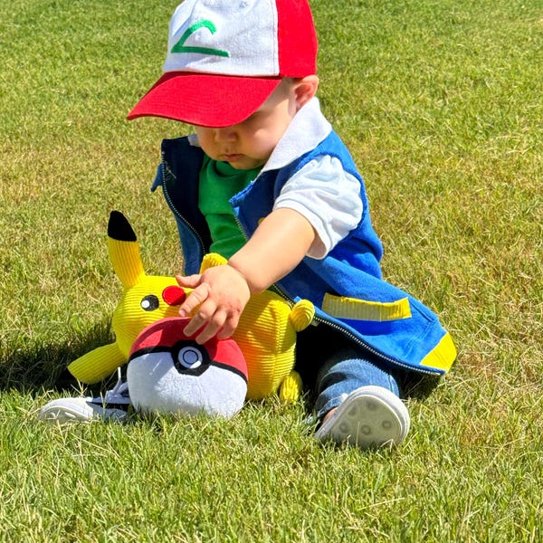 POKEMON Trainer RED Hat Costume Cosplay Anime Nintendo in STOCK Ash ...