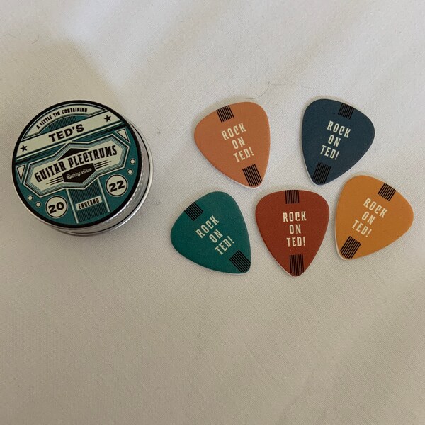 Personalised Colour Guitar Plectrums - Etsy
